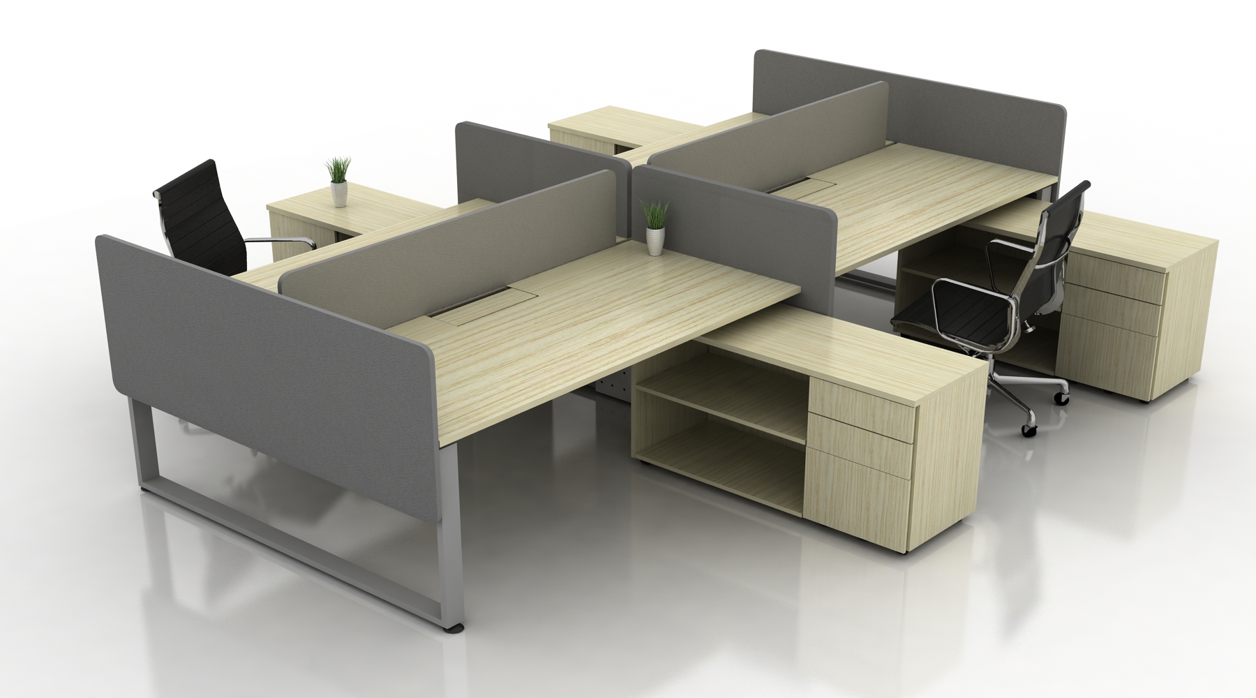 Workstation Desk - Buy Panel Base Workstation in India | Mecwill